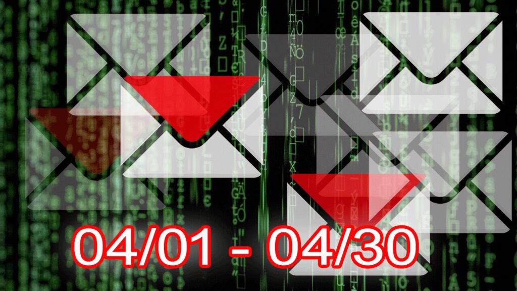 メールタイトルから見るフィッシング…4月1日～4月30日分！ | Report Hot Cafe